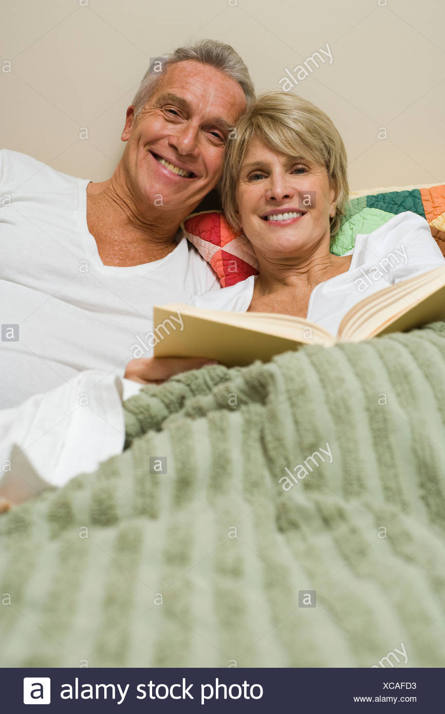 Affectionate Couple Mature Bed High Resolution Stock Photography and ...