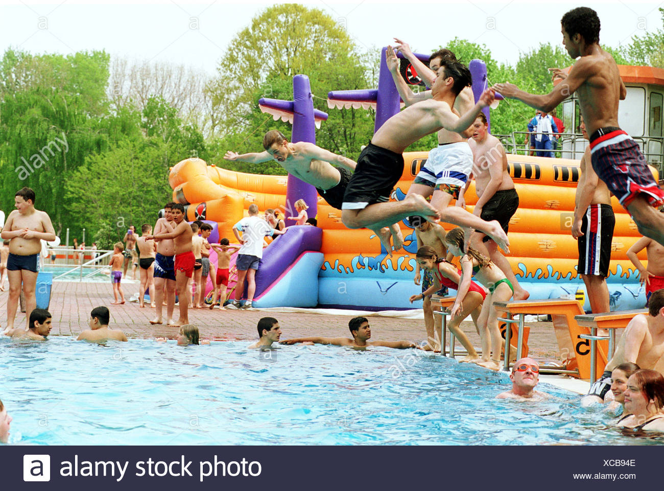 Outdoor Swimming Pool Kreuzberg Berlin Germany High Resolution Stock ...