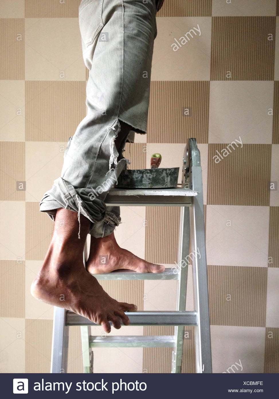 On The Ladder High Resolution Stock Photography and Images - Alamy