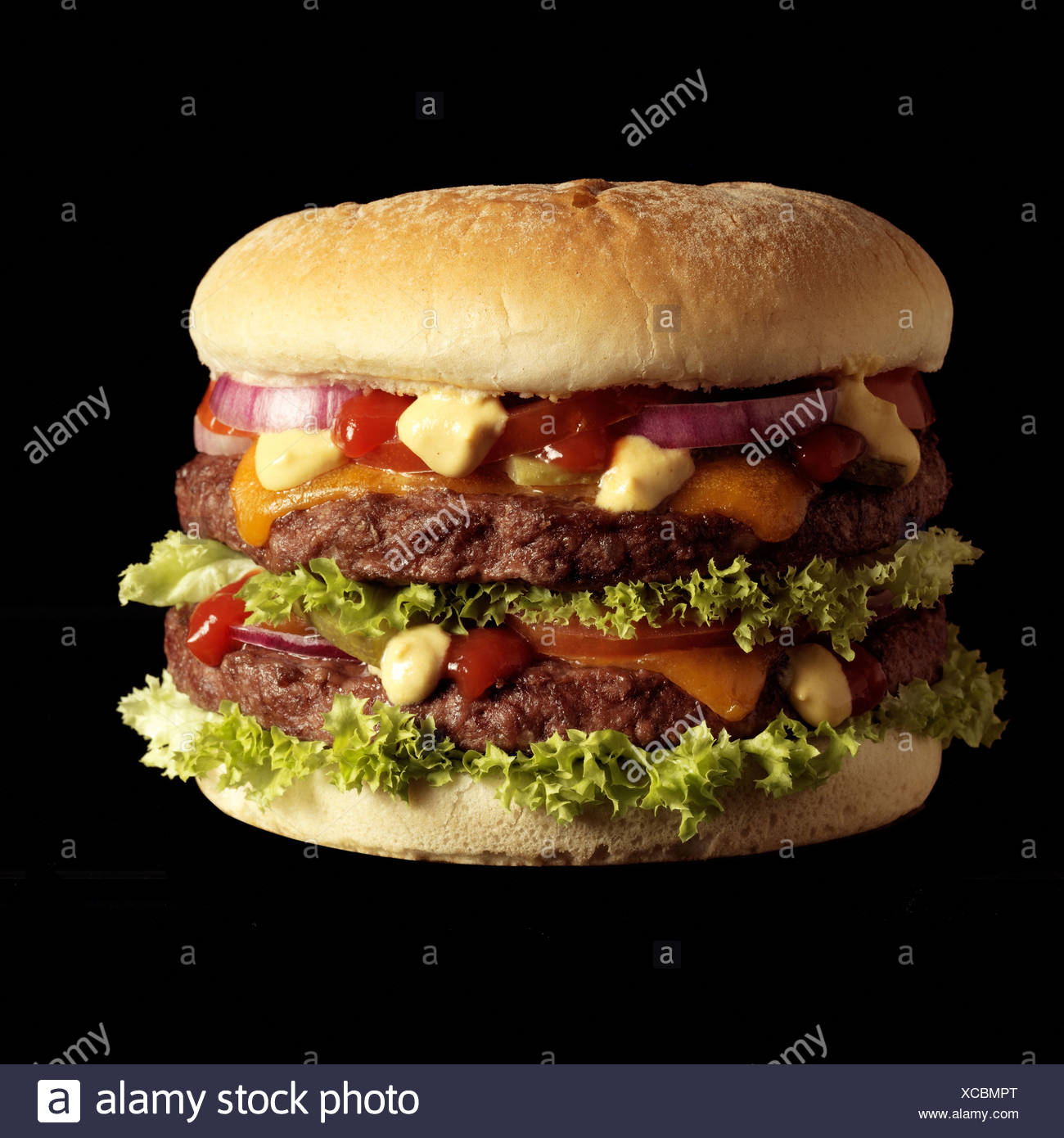 Double Cheeseburger High Resolution Stock Photography and Images - Alamy
