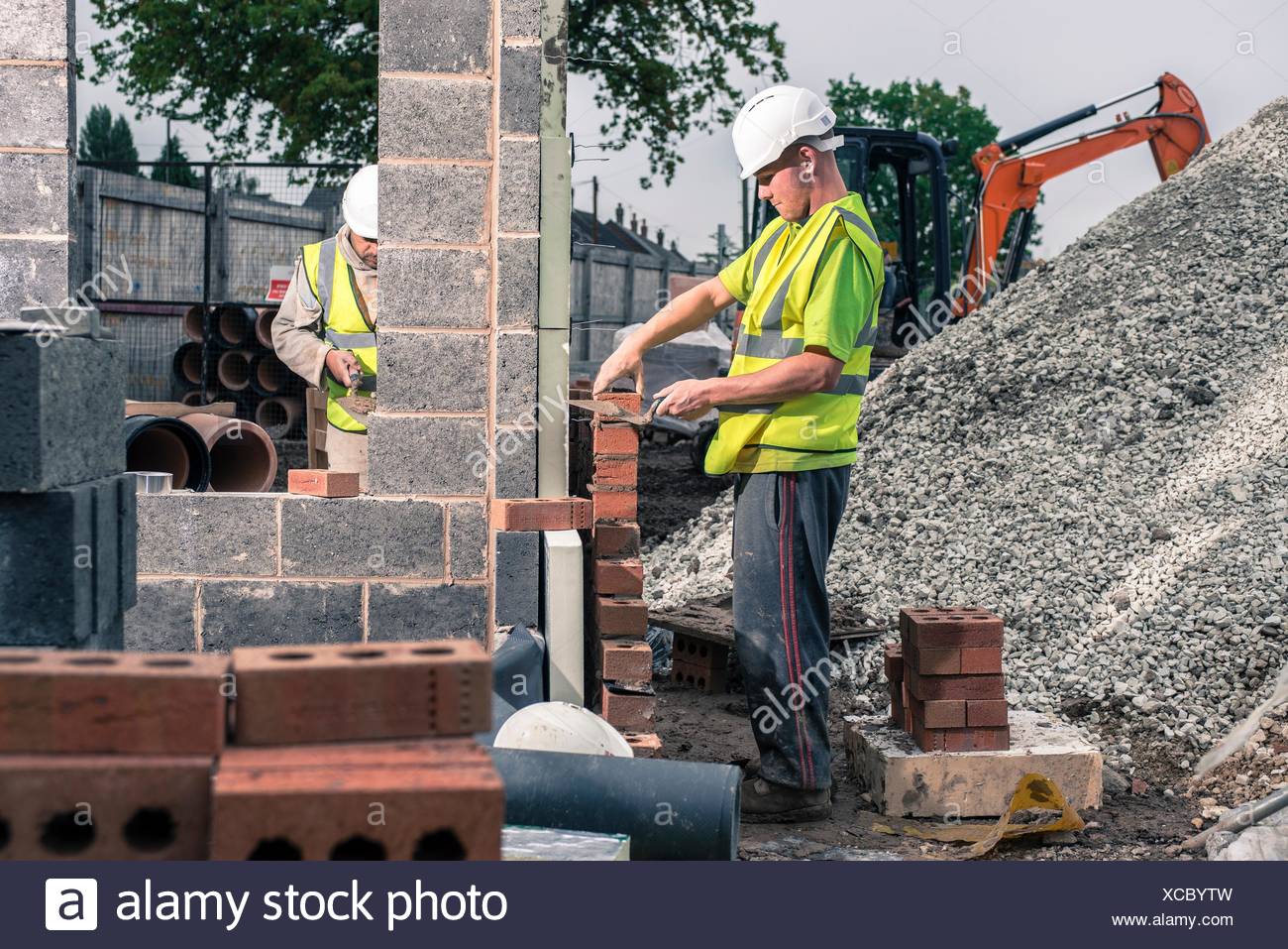 Brick Laying Young Person High Resolution Stock Photography and Images ...