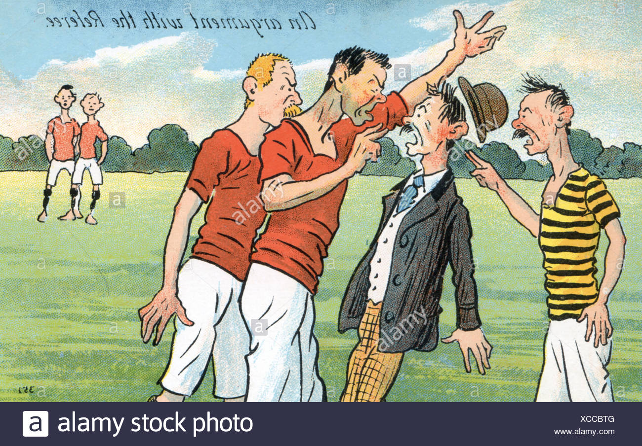 Players Arguing With Referee High Resolution Stock Photography and ...