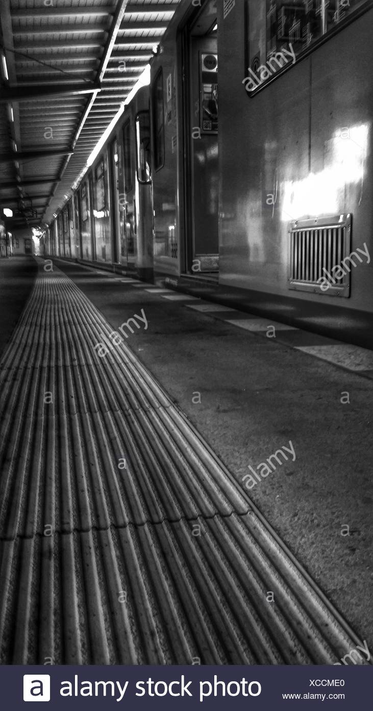 Side By Side Train Train Station Stock Photos & Side By Side Train ...