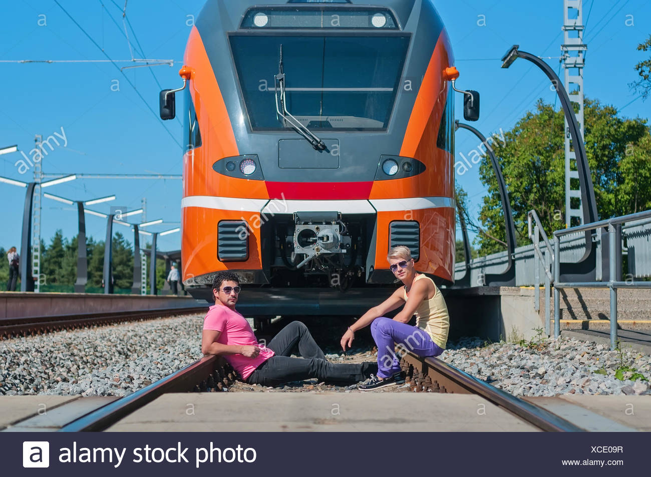 Two Men Sitting In Train High Resolution Stock Photography and Images ...