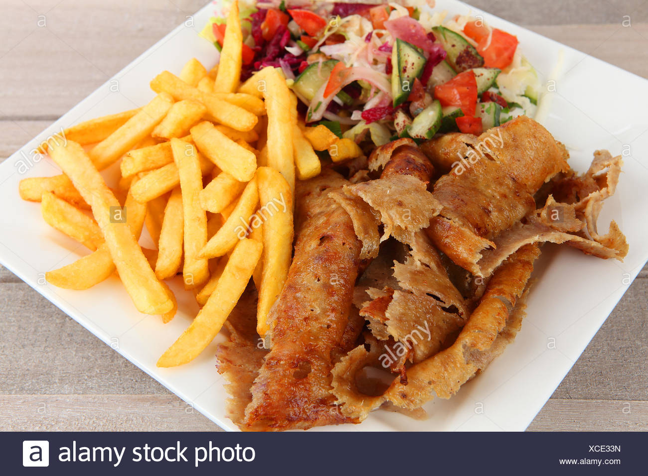 Doner Kebab Chips High Resolution Stock Photography and Images - Alamy
