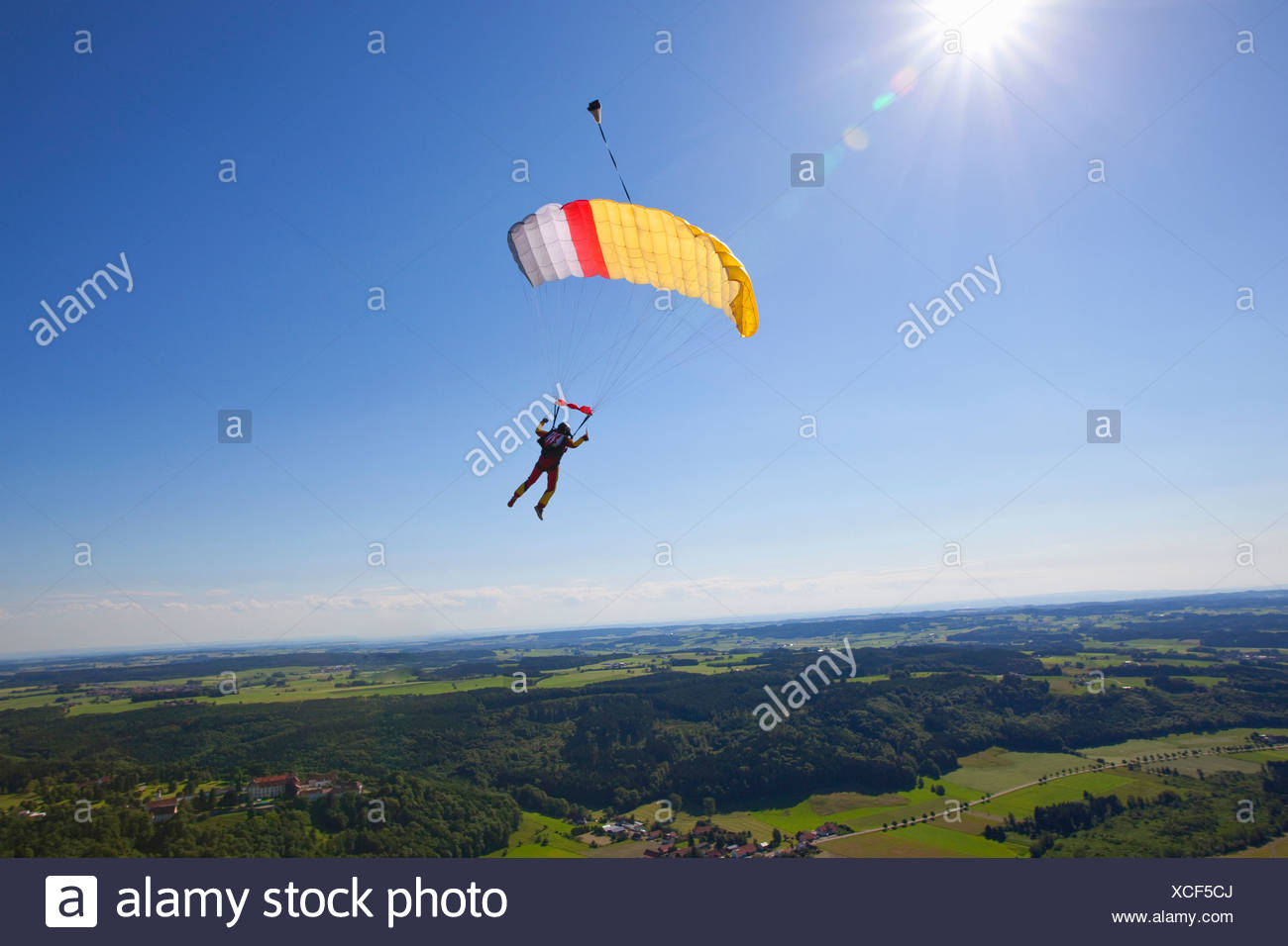 Parachute Sky View High Resolution Stock Photography and Images - Alamy
