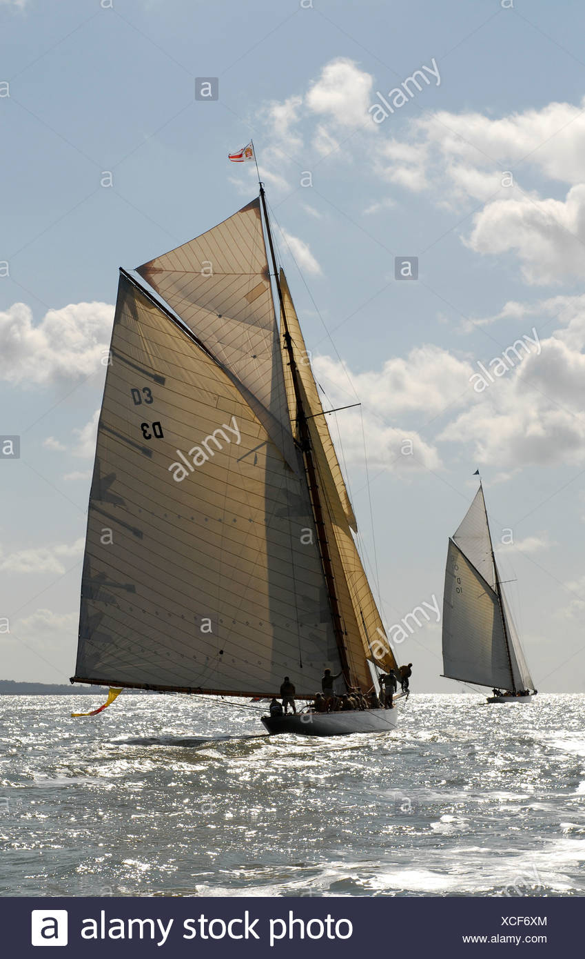 Two Sailboats Under Sail High Resolution Stock Photography and Images ...