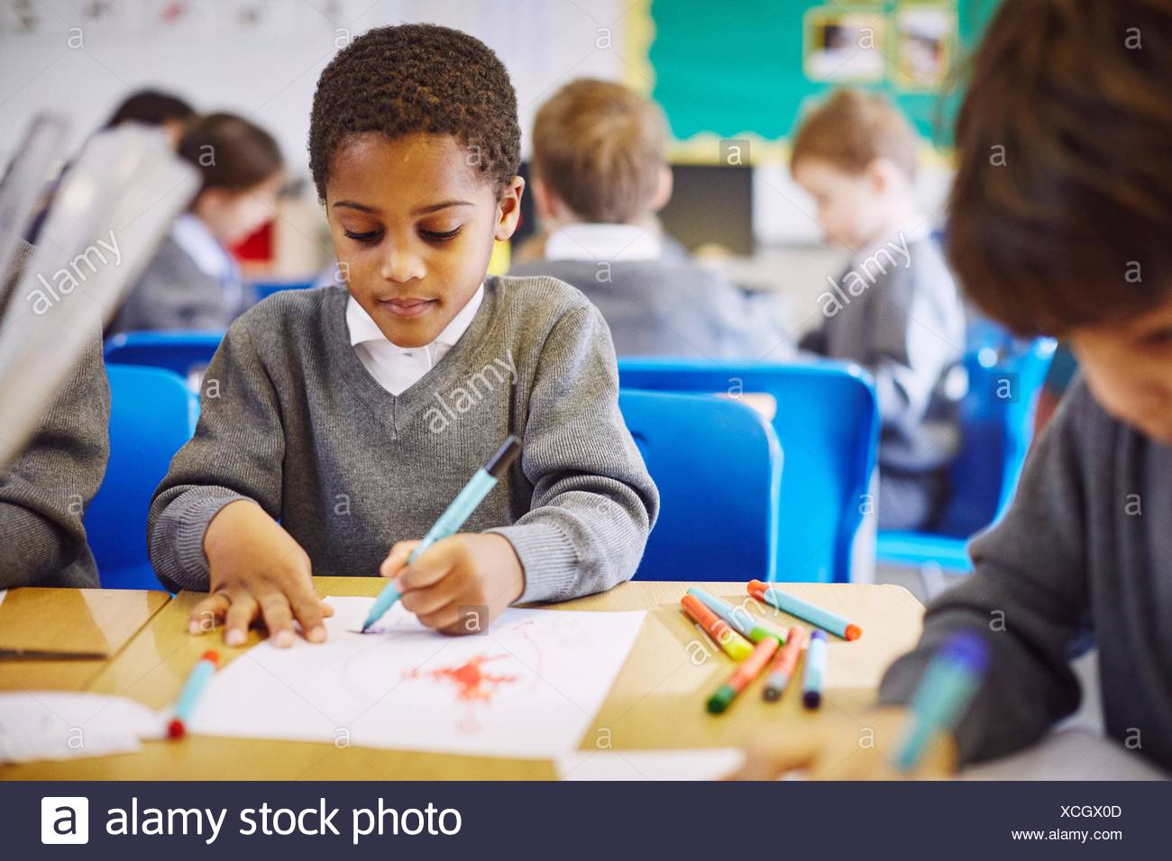 School Education Desks High Resolution Stock Photography and Images - Alamy