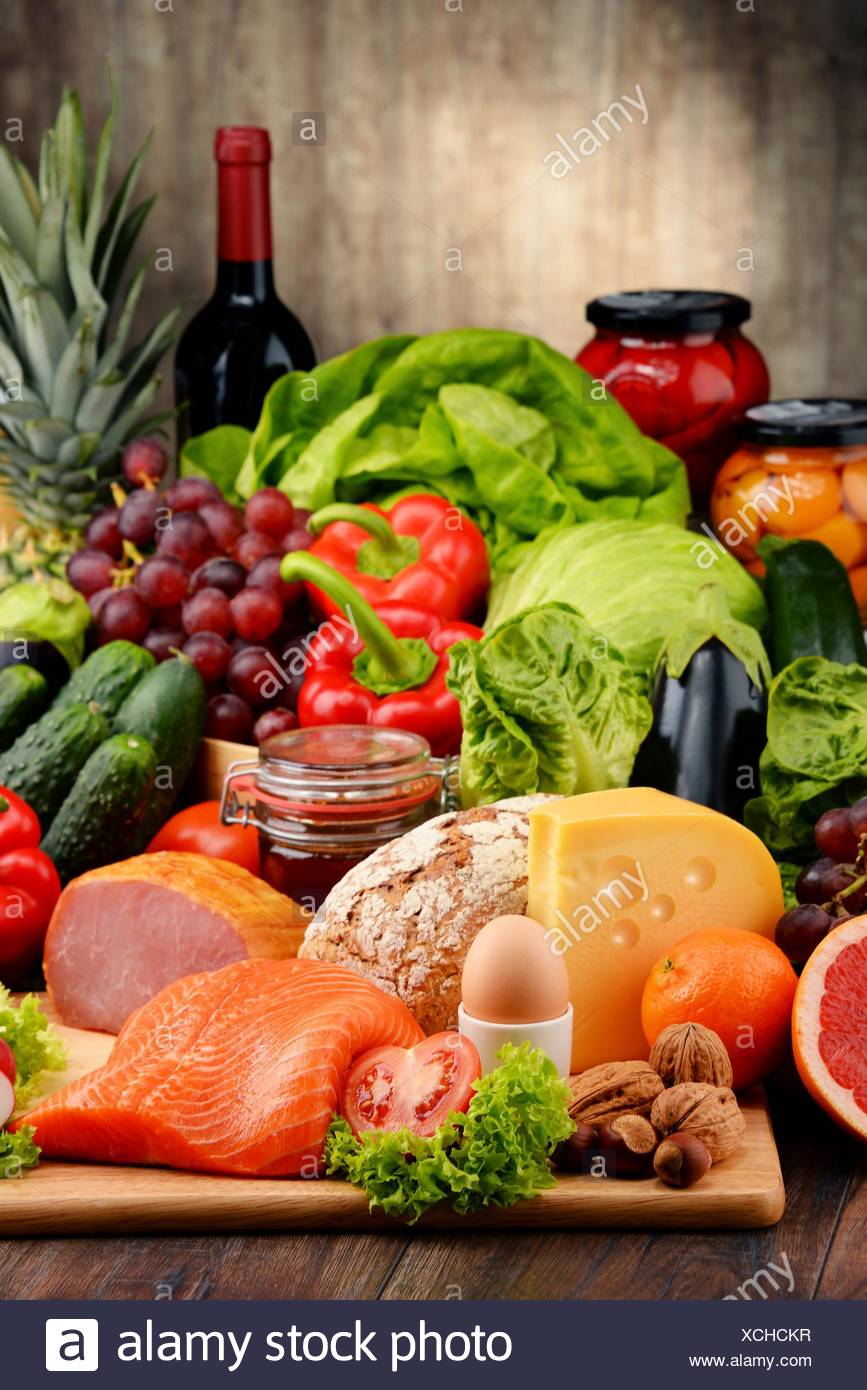 Fruit Vegetables Meat Fish High Resolution Stock Photography and Images ...