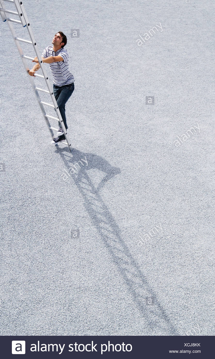 Man Up Ladder Stock Photos & Man Up Ladder Stock Images - Alamy