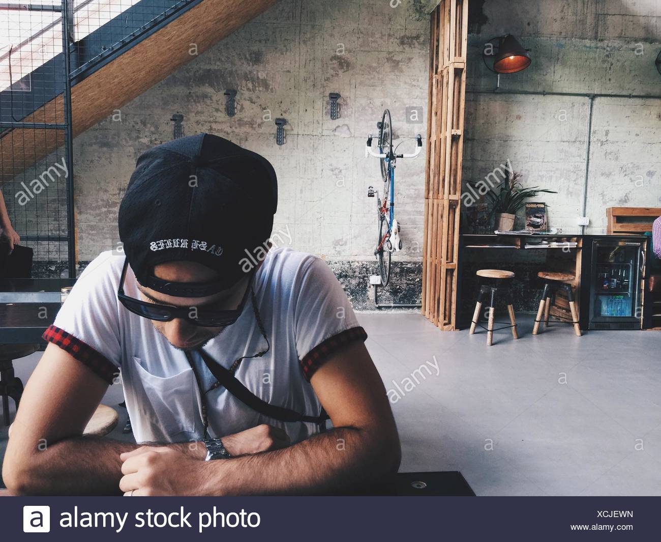 Cap Looking Down High Resolution Stock Photography and Images - Alamy