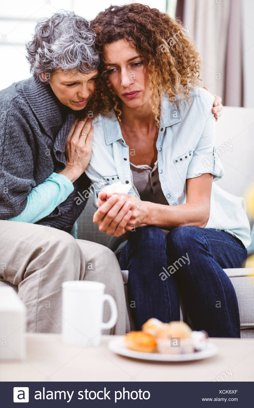 Mother Comforting Young Daughter High Resolution Stock Photography and Images - Alamy