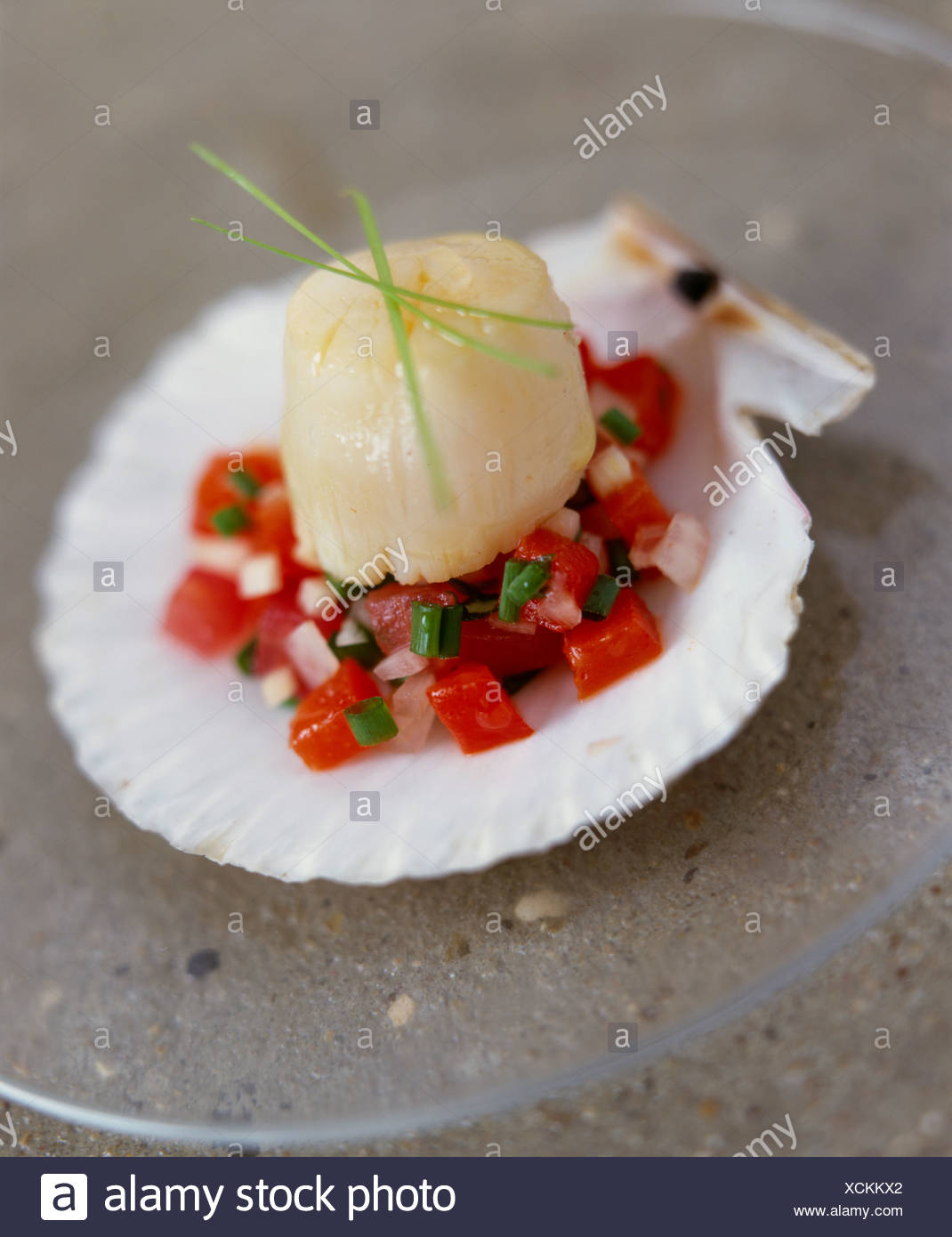 Scallop Canape Stock Photos & Scallop Canape Stock Images - Alamy