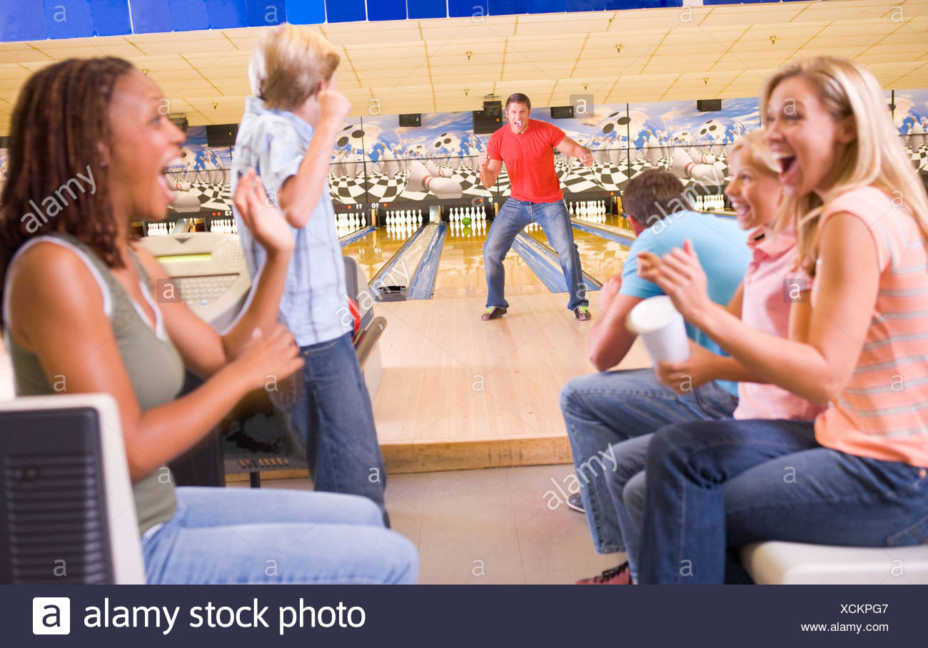Boy Playing Bowling Alley High Resolution Stock Photography and Images ...