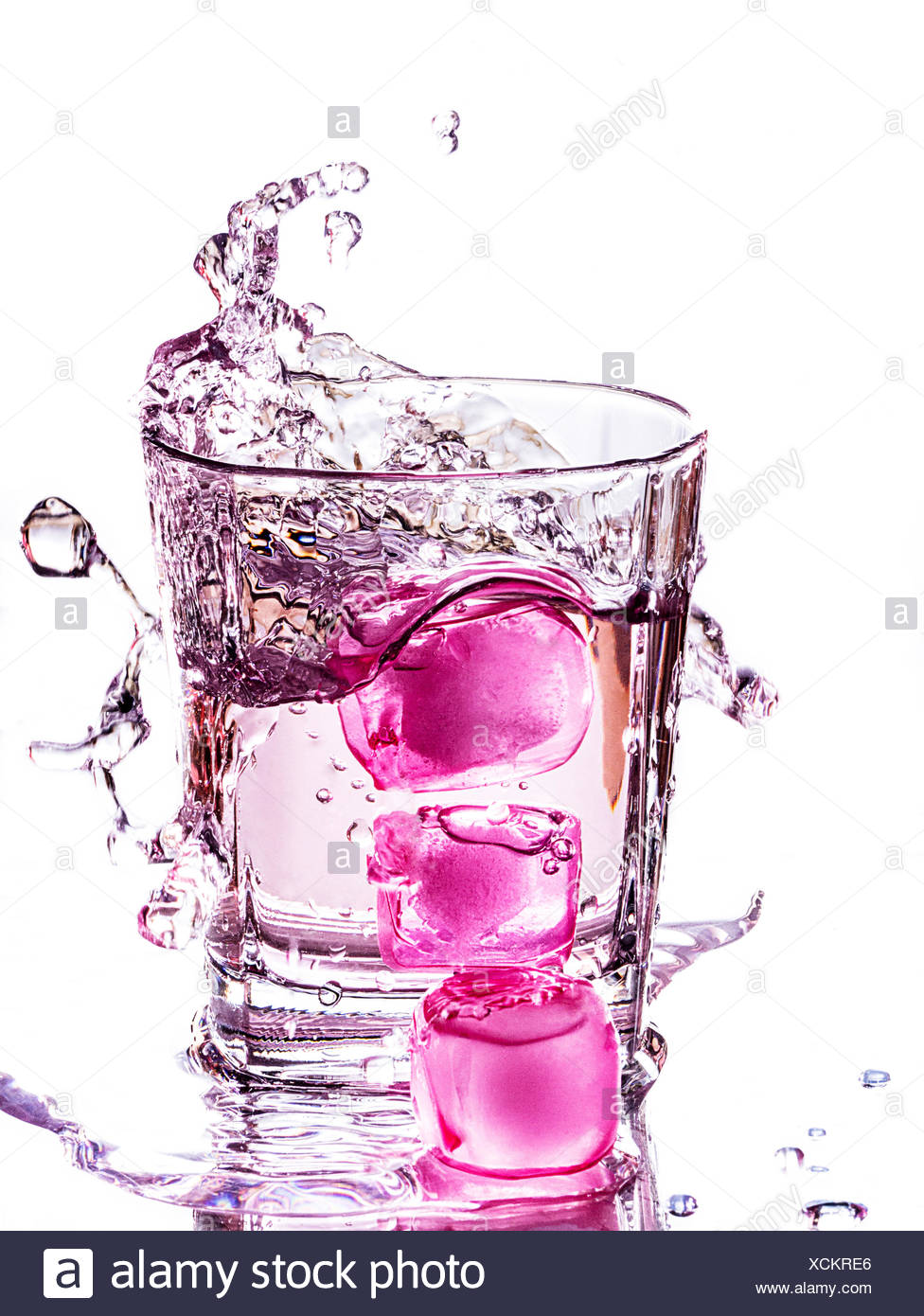 Pink Water Splash High Resolution Stock Photography and Images - Alamy