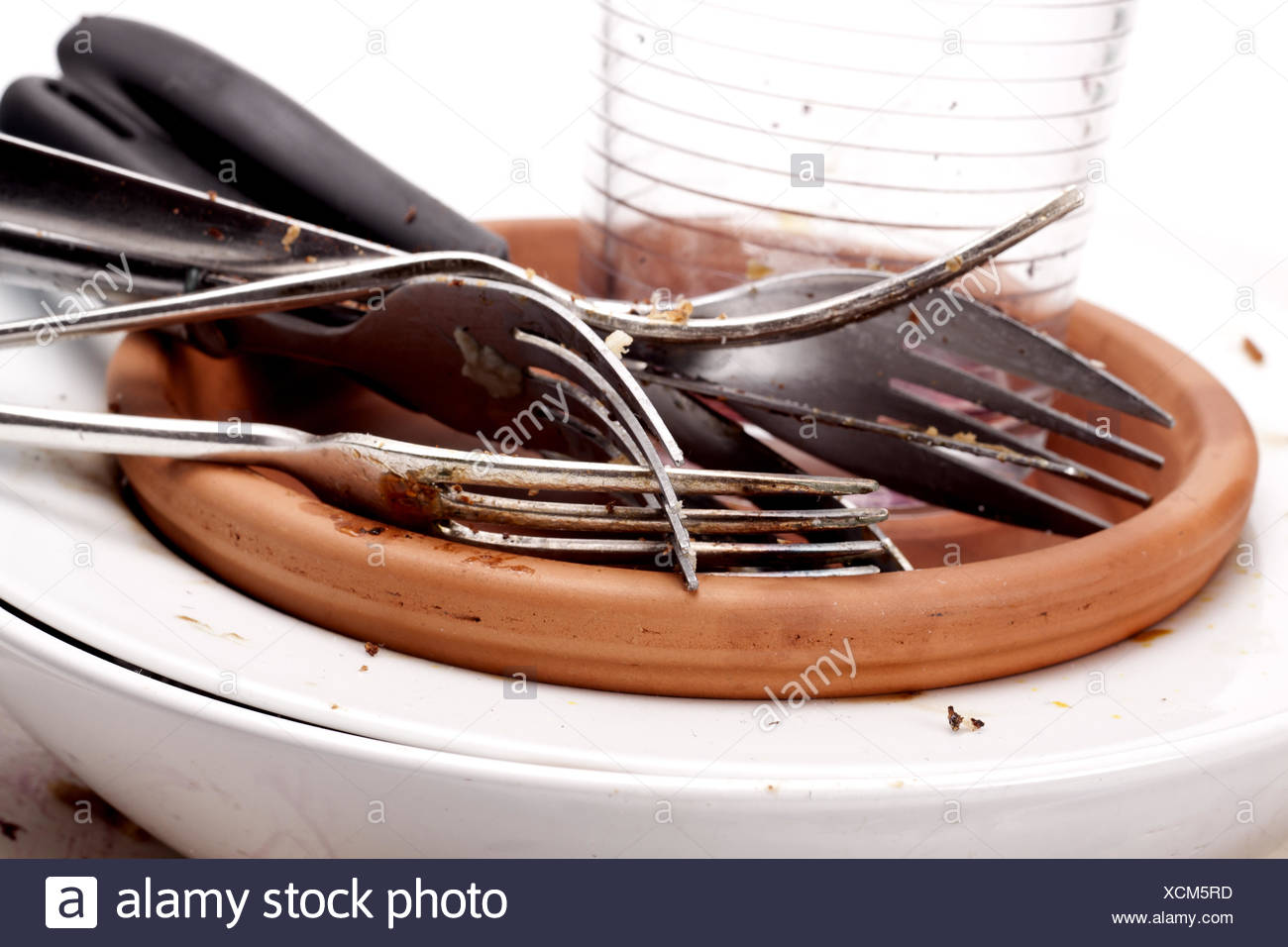 Pile Dirty Messy Plates High Resolution Stock Photography and Images ...