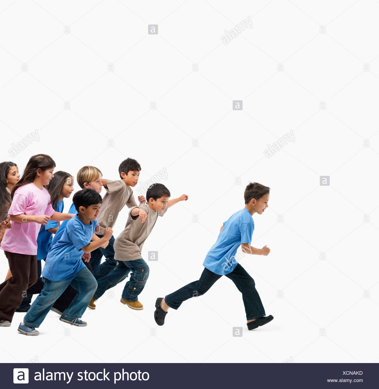 School Children Chasing High Resolution Stock Photography and Images ...