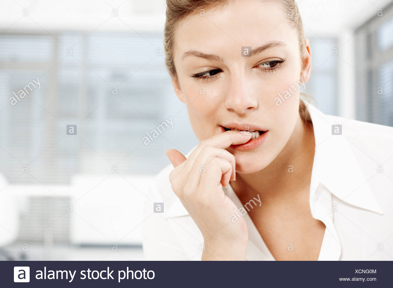 Biting Finger Stock Photos & Biting Finger Stock Images - Alamy