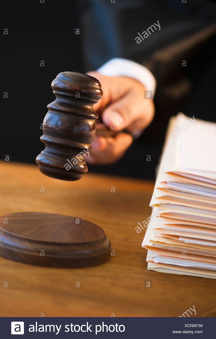 Judge Holding Gavel High Resolution Stock Photography and Images - Alamy