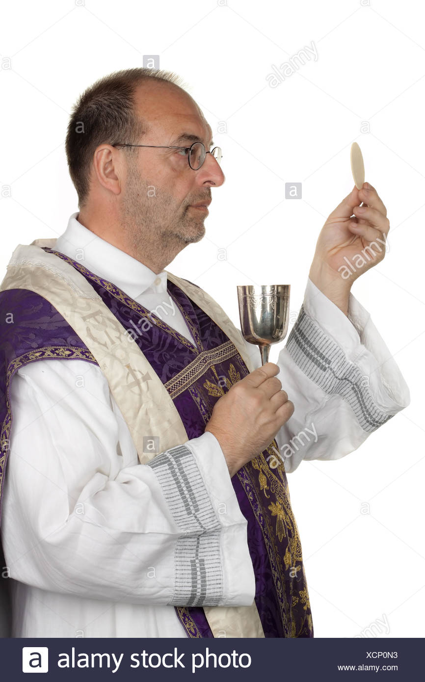 Priest Wafer High Resolution Stock Photography and Images - Alamy