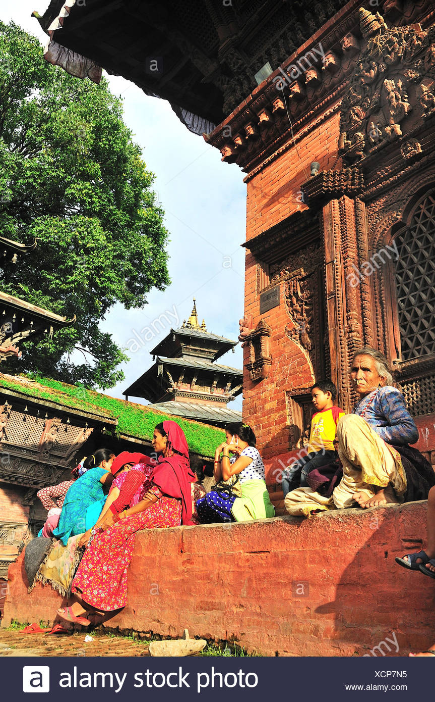 Nepal Kathmandu Shiva Parvati Temple Durbar High Resolution Stock ...