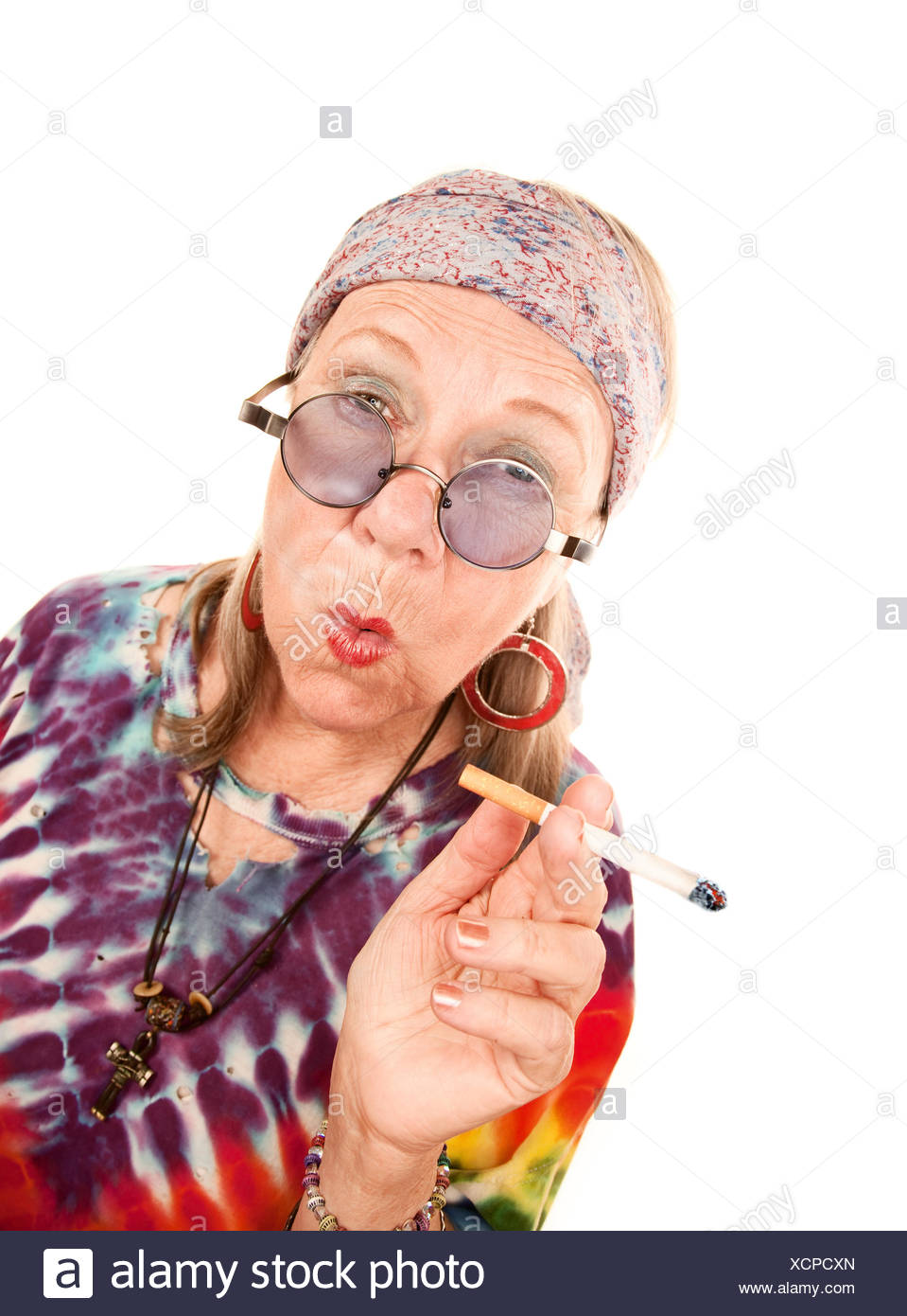 Old Hippie Woman High Resolution Stock Photography and Images - Alamy