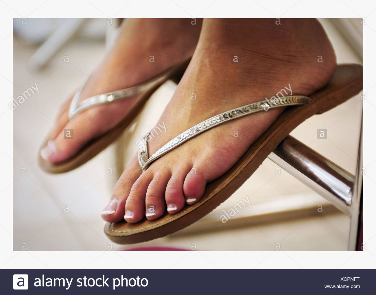 Feet In Sandal Close Up High Resolution Stock Photography and Images ...