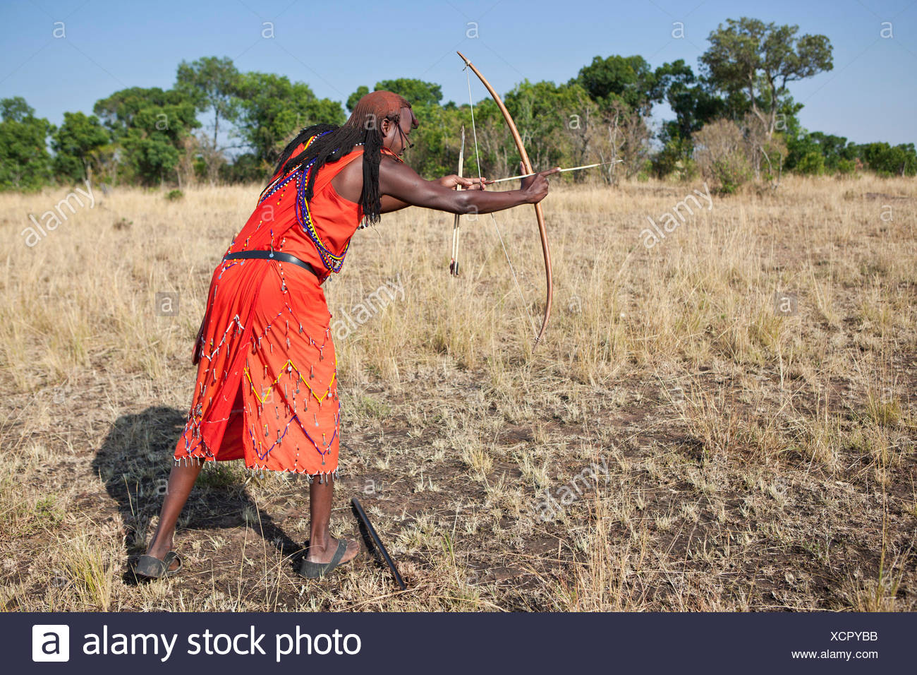 Masai Bow Arrow Kenya Masai High Resolution Stock Photography and ...