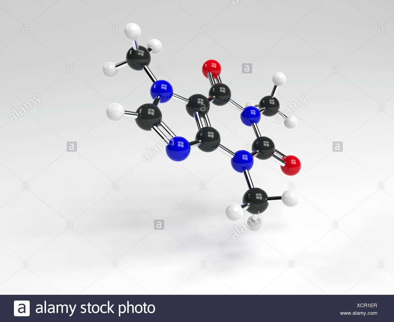 Caffeine Stimulant Molecule High Resolution Stock Photography and ...
