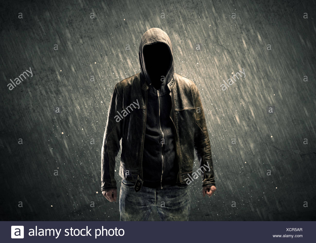 Faceless Guy Standing In Hoodie High Resolution Stock Photography and ...