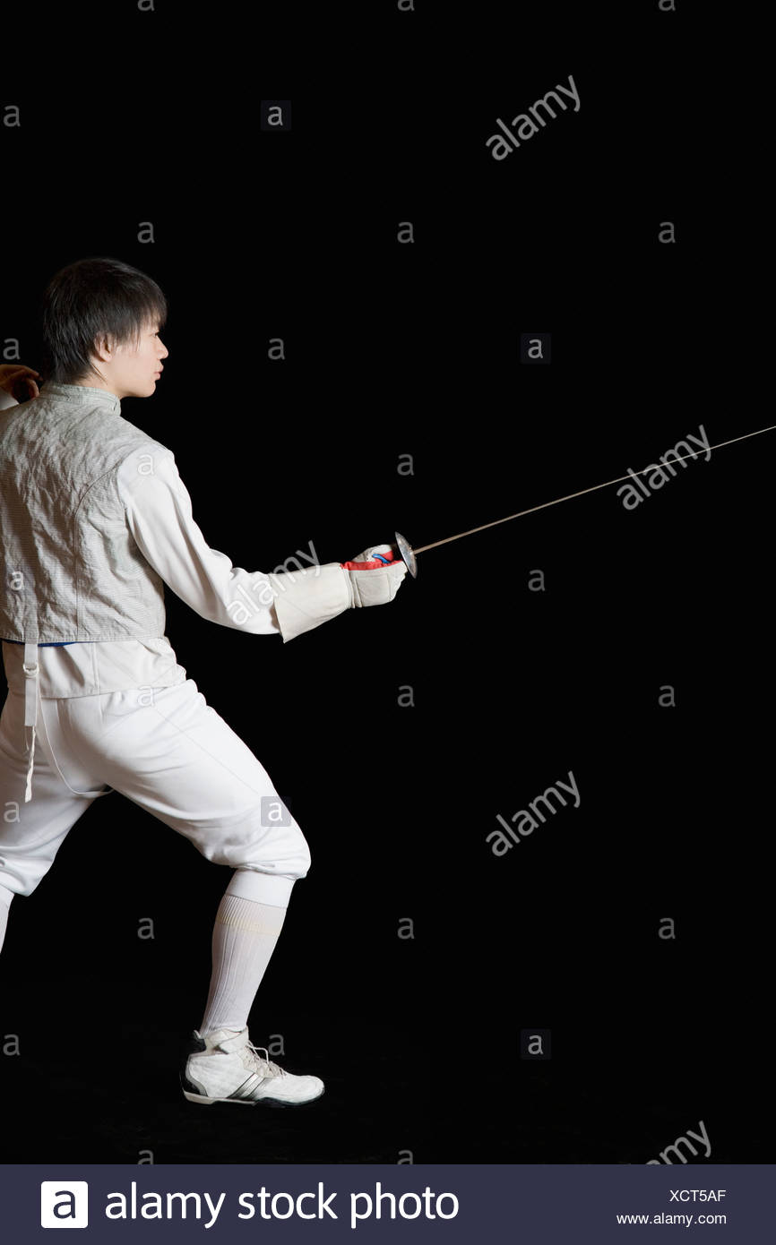 Male Fencer Holding Fencing Foil High Resolution Stock Photography and Images - Alamy