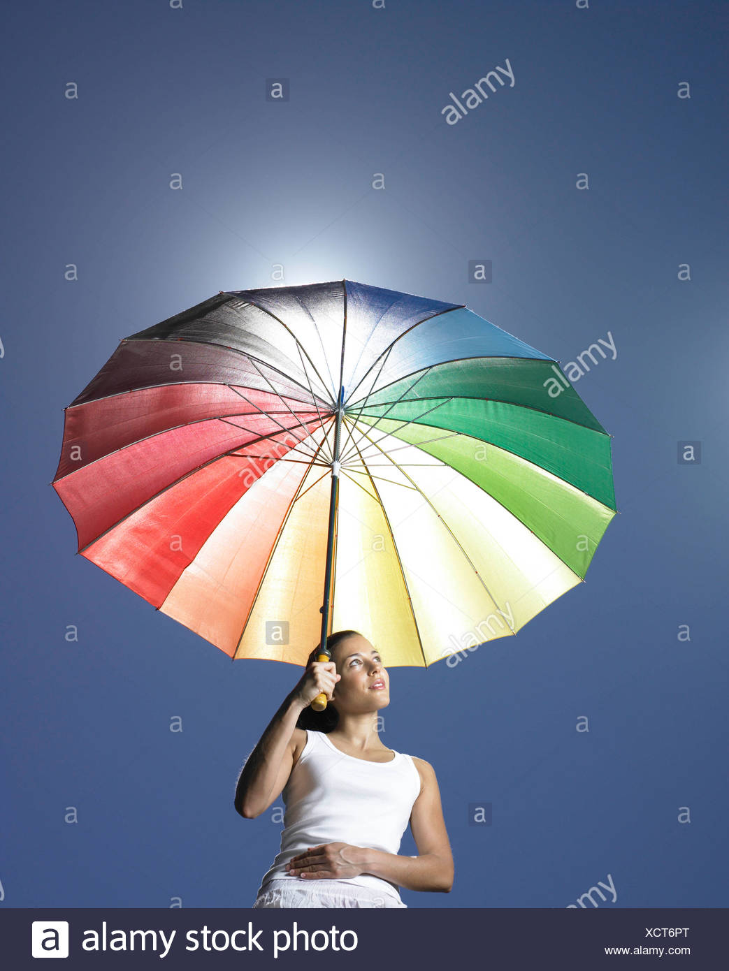 Blue Parasol High Resolution Stock Photography and Images - Alamy
