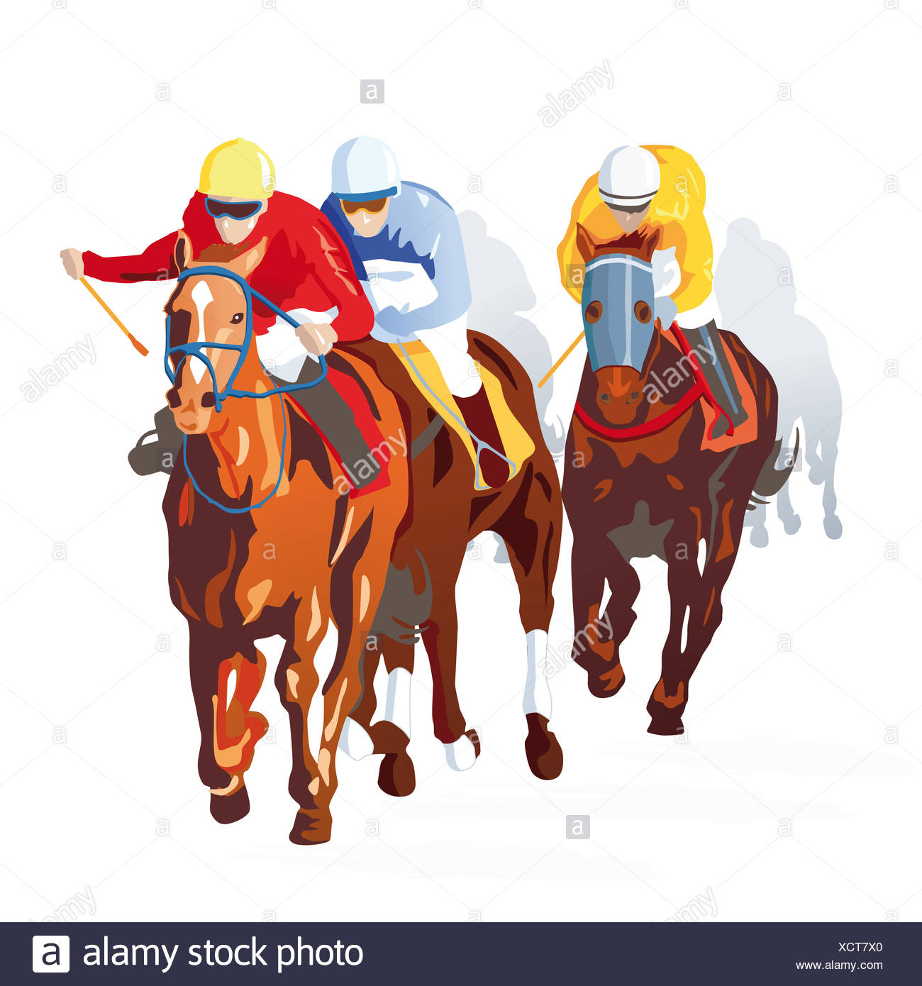Horse Race Horse Cut Out Stock Images & Pictures - Alamy