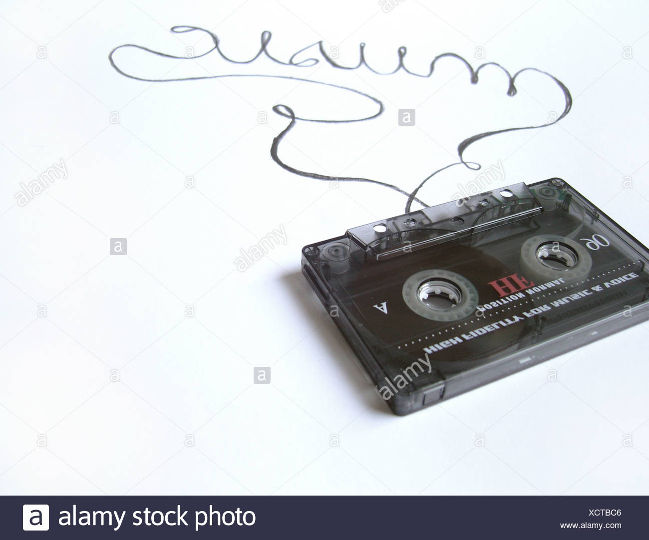 Old Audio Cassette Tapes High Resolution Stock Photography and Images ...