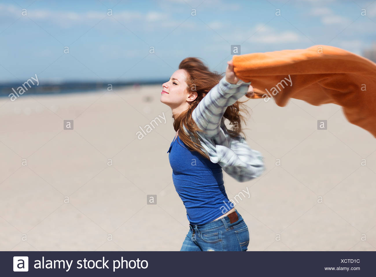 Windy Woman High Resolution Stock Photography and Images - Alamy