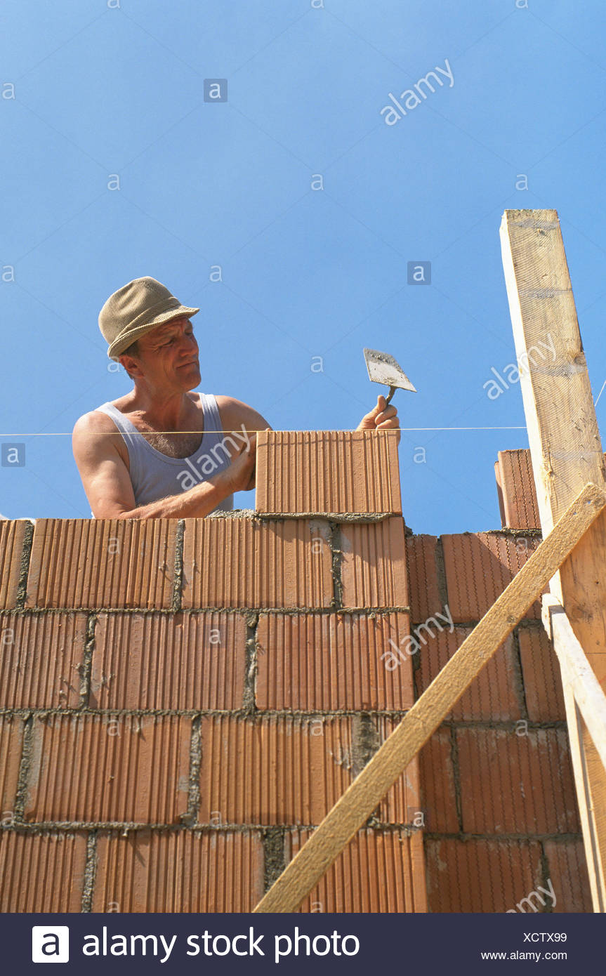 Bricklayer High Resolution Stock Photography and Images - Alamy
