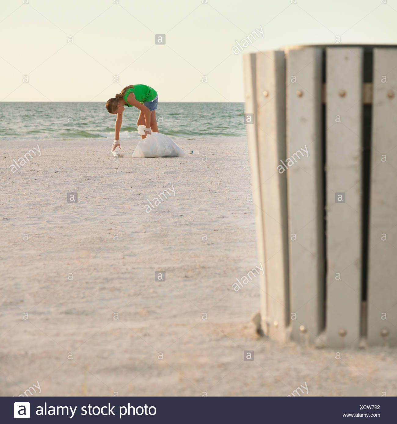 Cleaning Trash At Beach High Resolution Stock Photography and Images ...