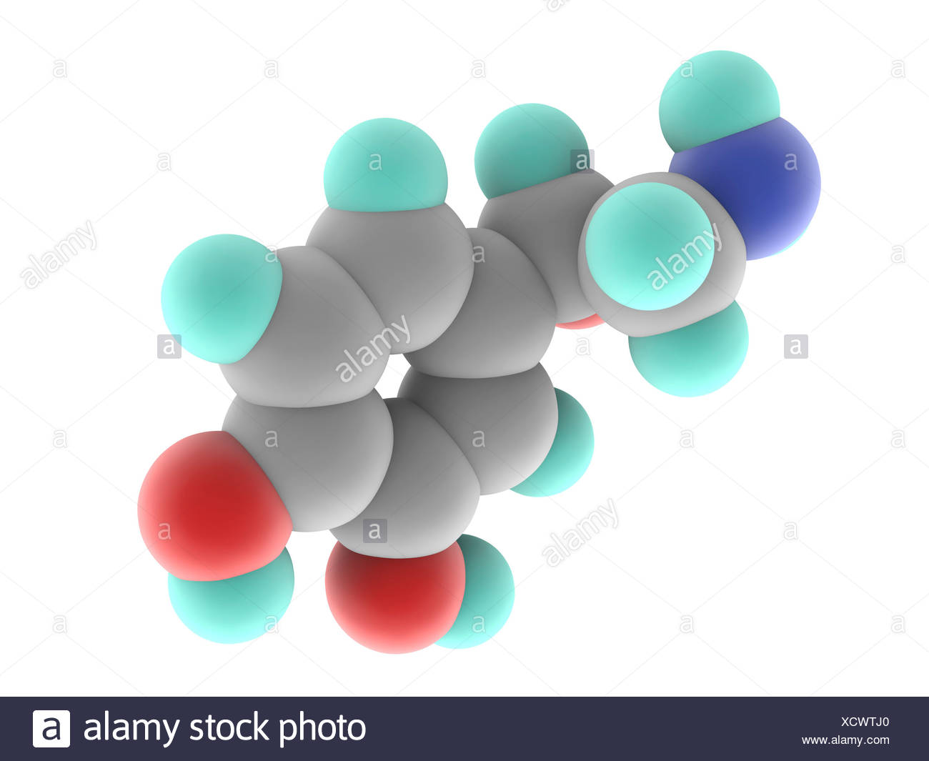 Noradrenaline Norepinephrine Molecule High Resolution Stock Photography ...