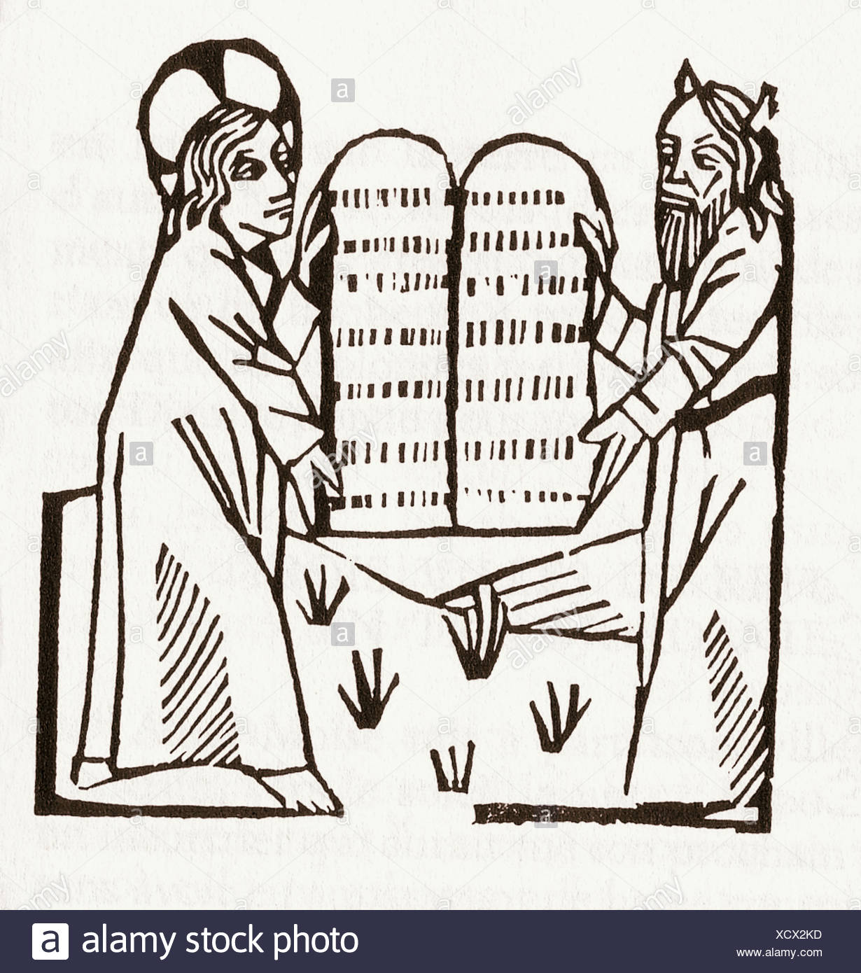 Moses With The Tables Of The Law High Resolution Stock Photography and ...