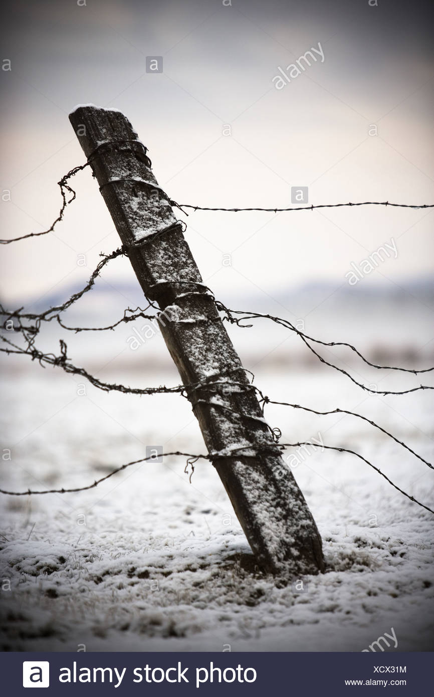 Old Leaning Fence Post High Resolution Stock Photography and Images - Alamy