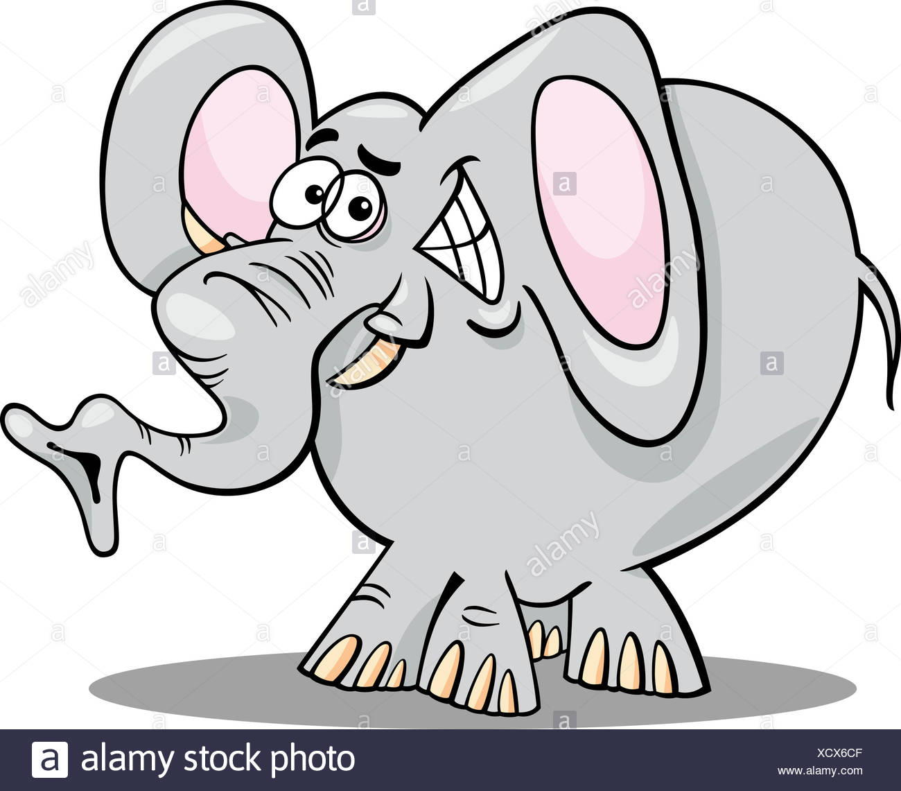 Funny Elephant Cartoon High Resolution Stock Photography and Images - Alamy