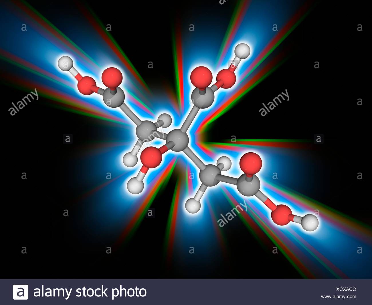 Citric Acid Molecular Model High Resolution Stock Photography and ...