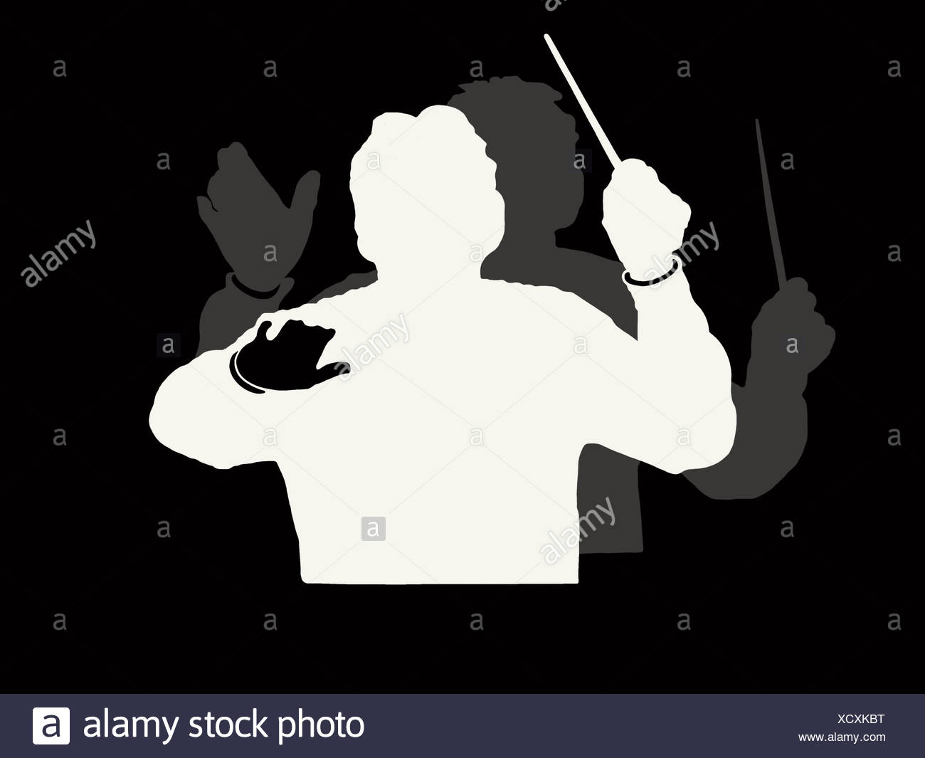 Conductor Orchestra Illustration High Resolution Stock Photography and ...