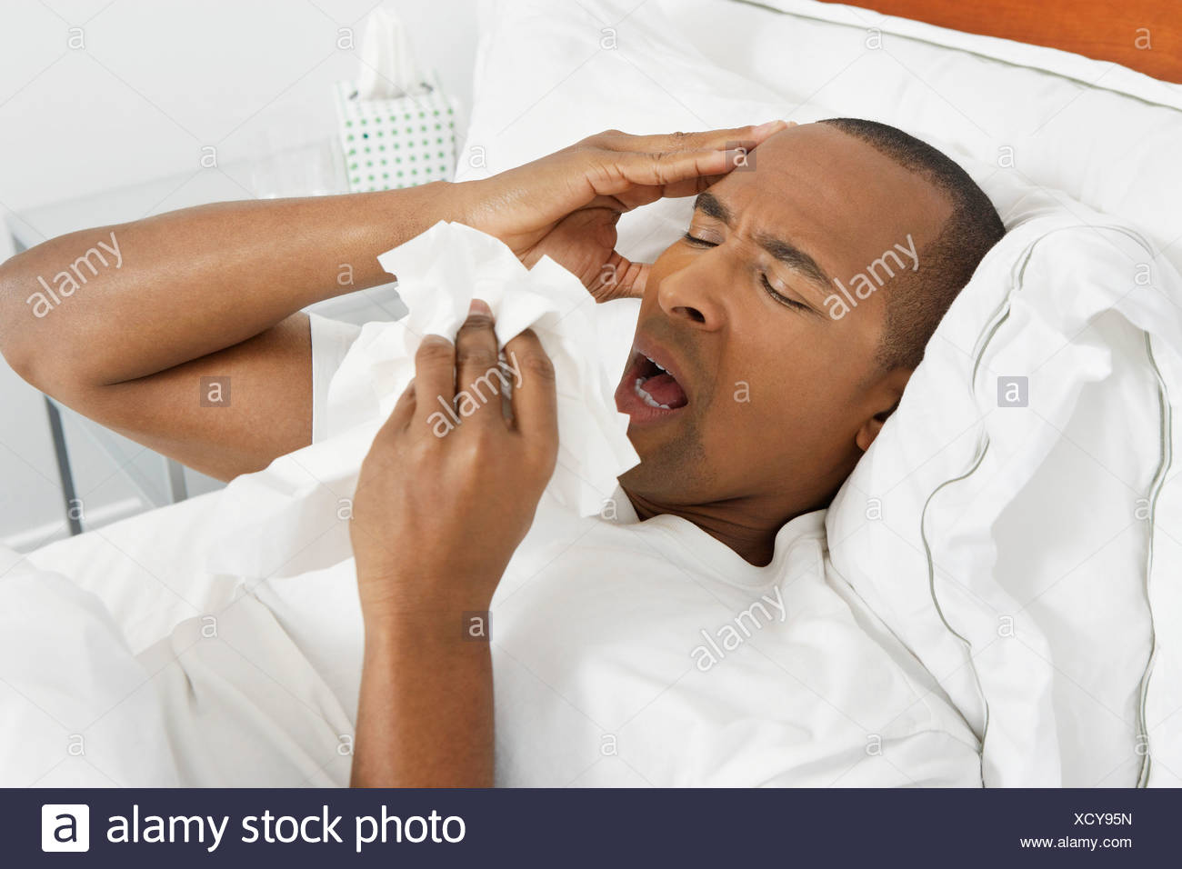 In Pain In Hospital Bed High Resolution Stock Photography and Images ...