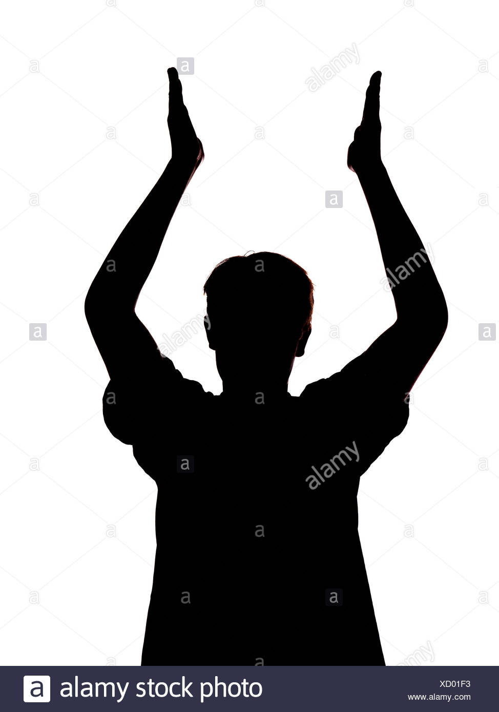 Silhouette Man Clapping High Resolution Stock Photography and Images ...