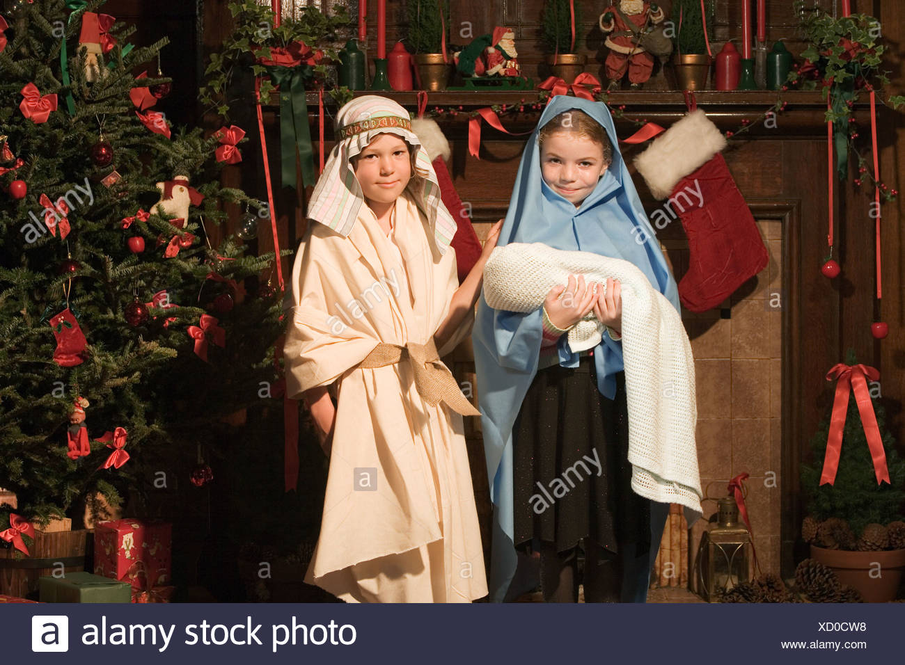 Jesus Christ Standing Two Children High Resolution Stock Photography ...