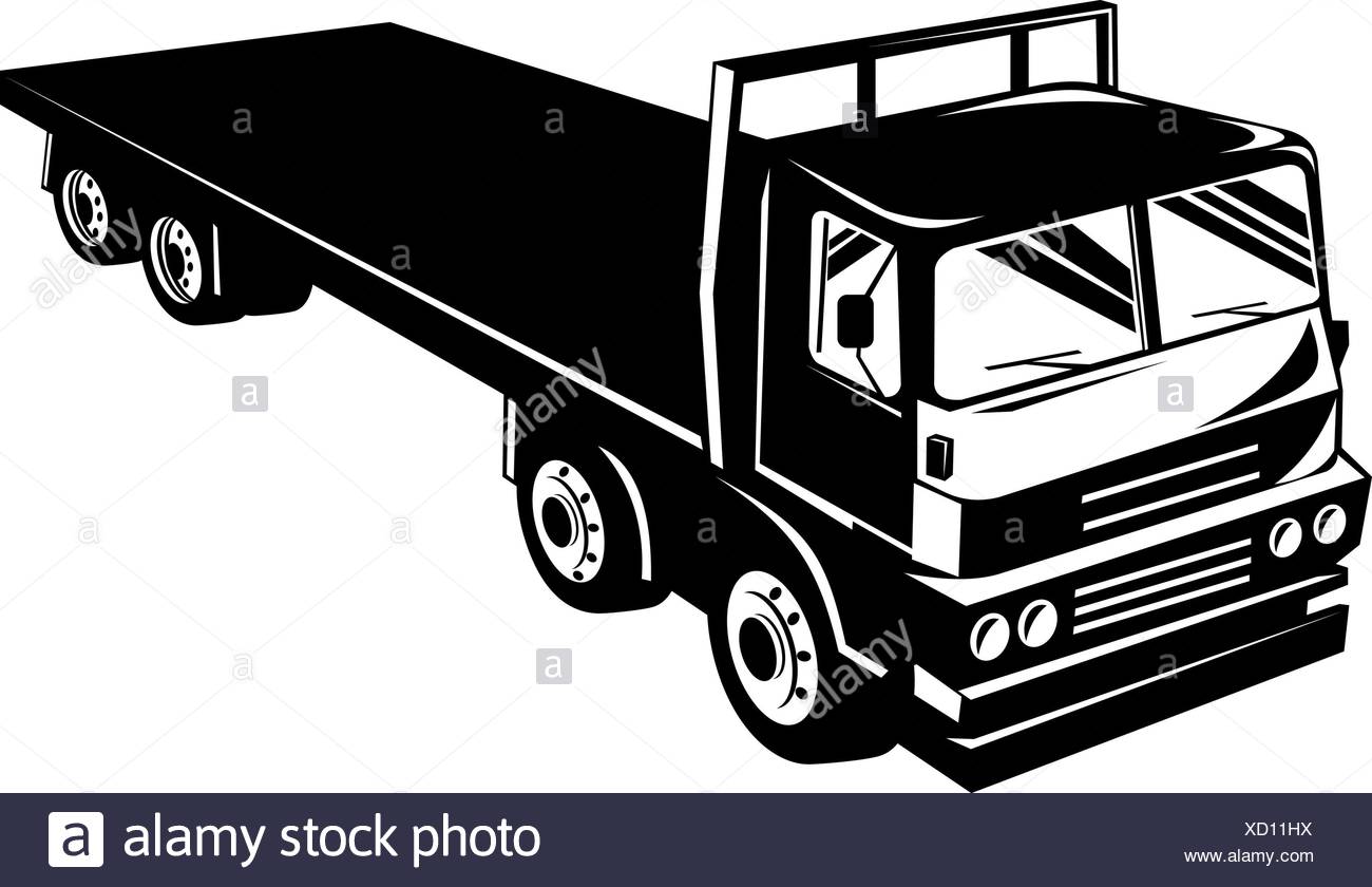 Lorry Black and White Stock Photos & Images - Alamy