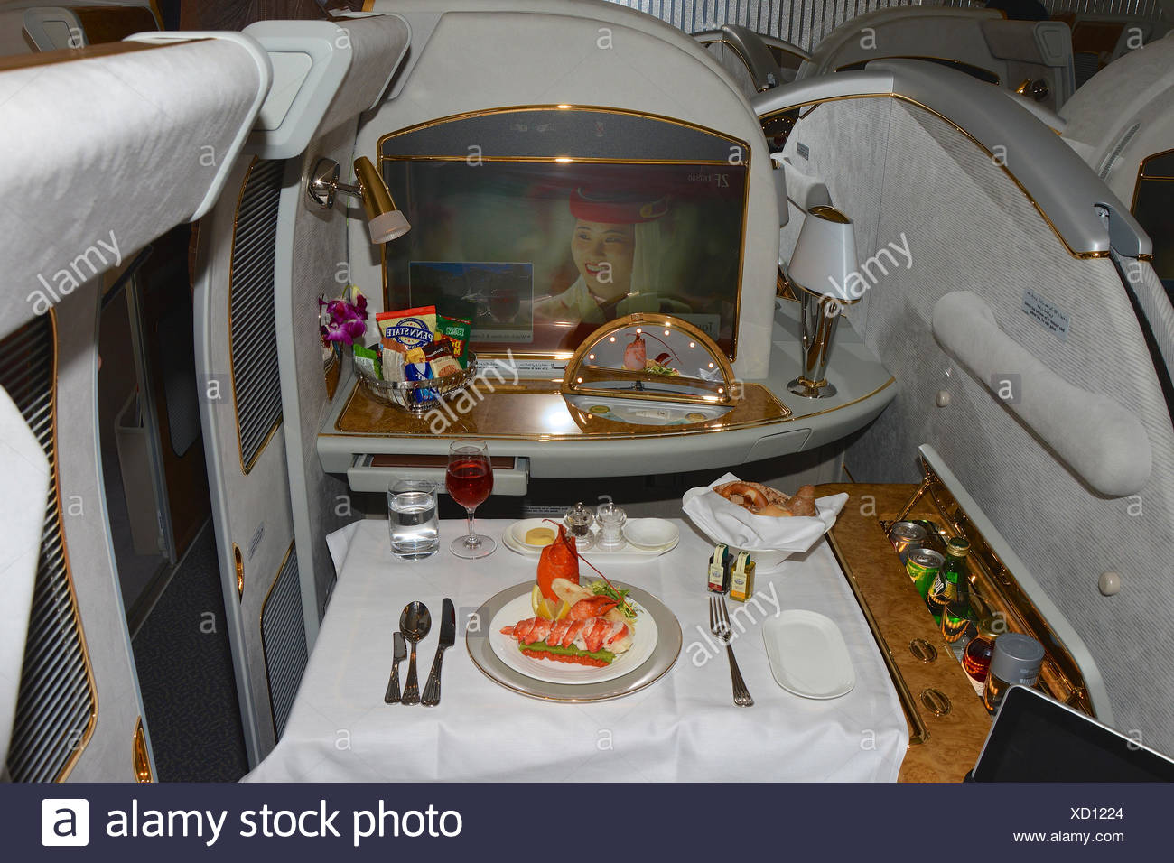 Emirates Plane Meal High Resolution Stock Photography and Images - Alamy