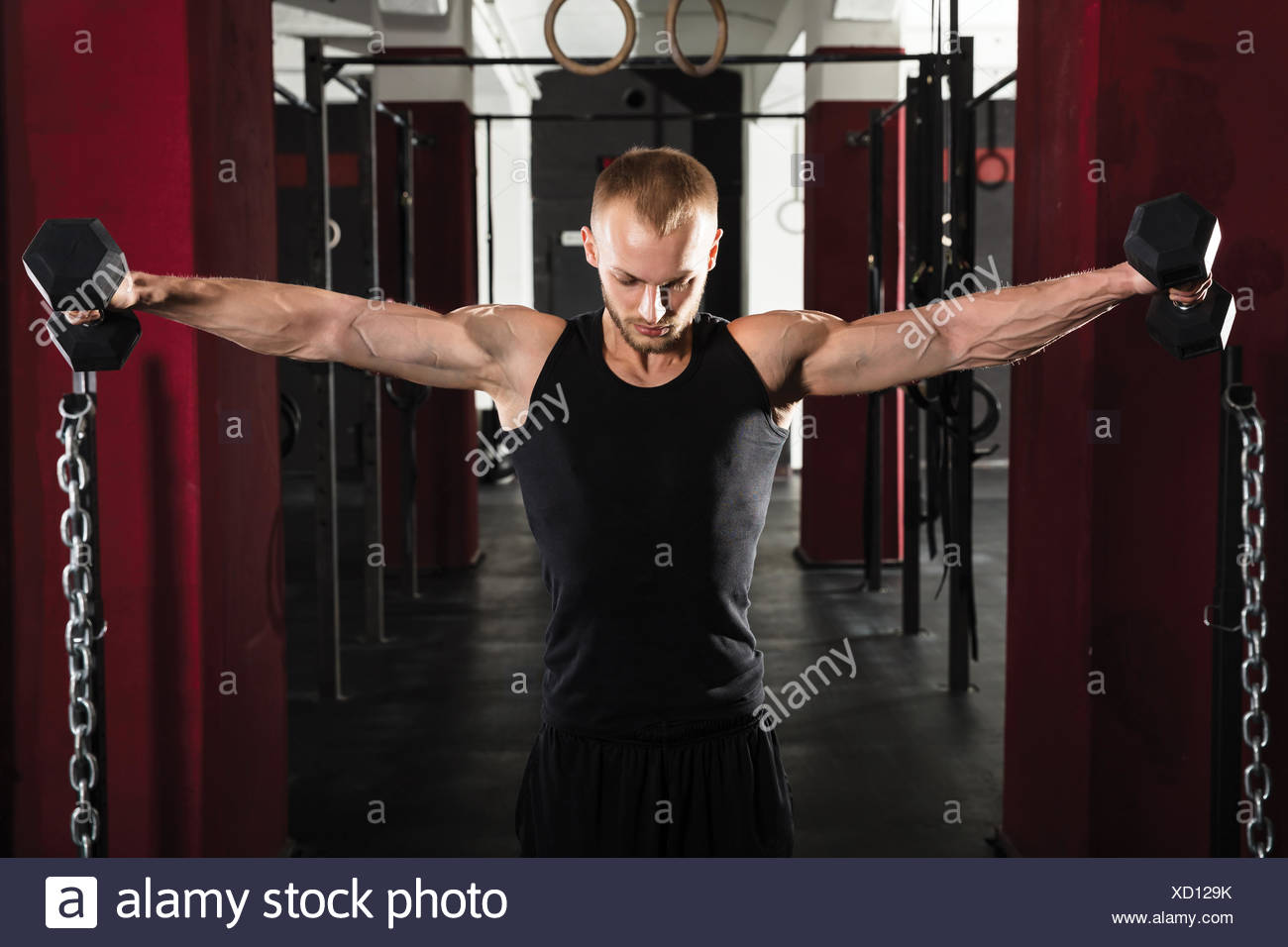 Man Standing Arms Stretched Out High Resolution Stock Photography and ...