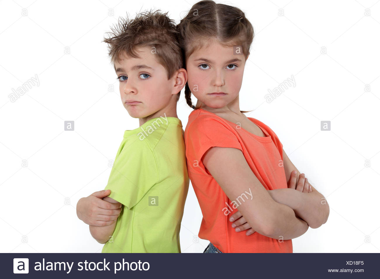 Two Kids Angry With Each Other High Resolution Stock Photography and ...